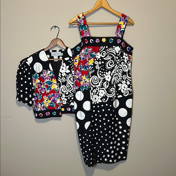 Howard Wolf | Dresses | Vintage Howard Wolf 8s Bold Multicolor ...